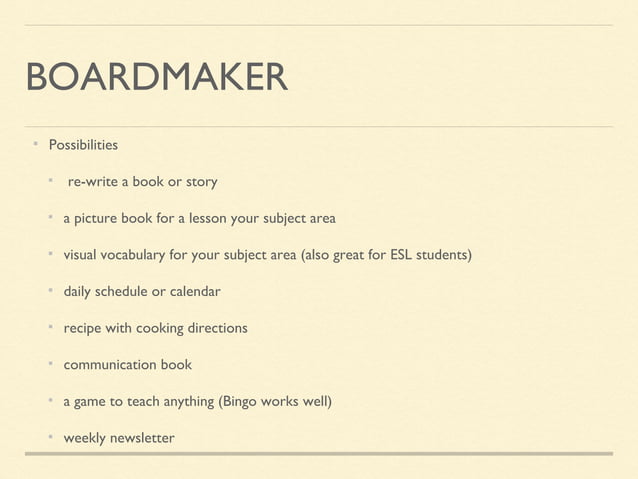 Edu614 session 5 spring 15 smart, presentation tools boardmaker | PPT