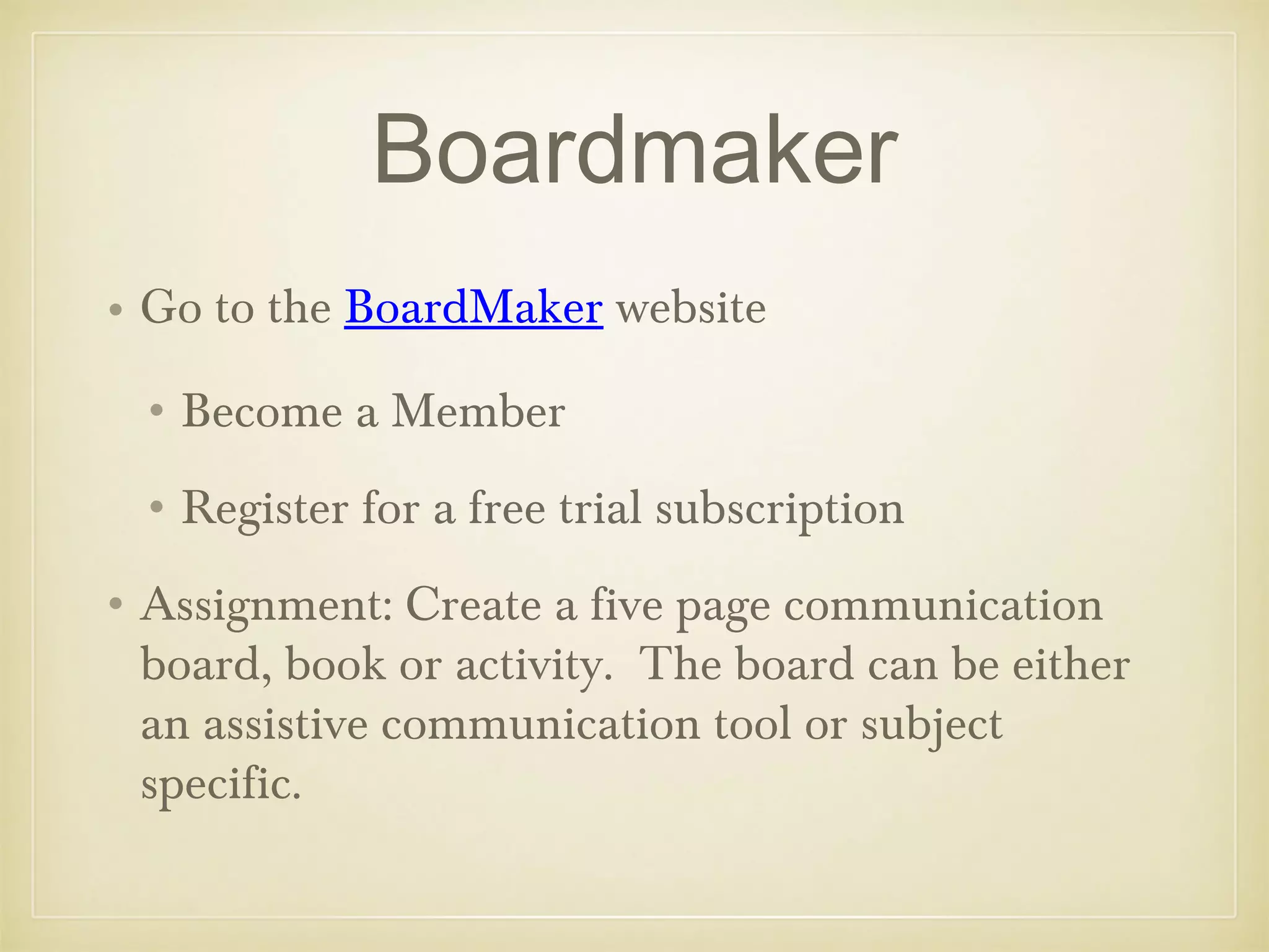 Edu614 session 5 summer 15 presentation tools boardmaker | PPT