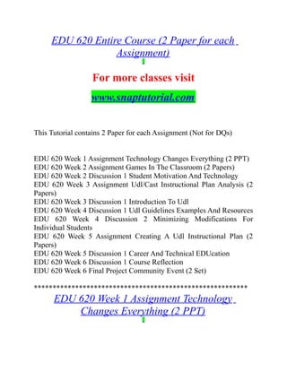 Edu 620 Effective Communication-snaptutorial.com