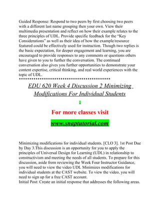 Edu 620 Exceptional Education-snaptutorial.com