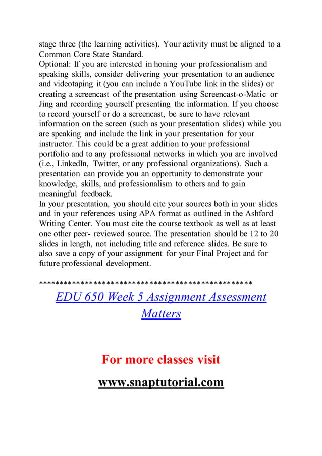 EDU 650 Exceptional Education / snaptutorial.com | DOCX | Educational Assessment | Education