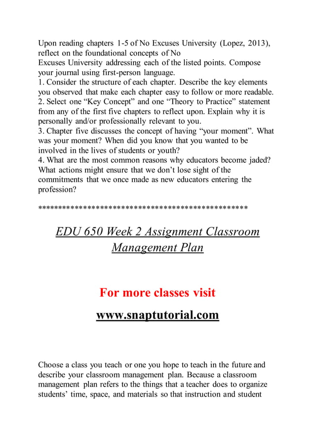 EDU 650 Exceptional Education / snaptutorial.com | DOCX