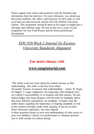 EDU 650 Exceptional Education / snaptutorial.com | DOCX | Educational Assessment | Education