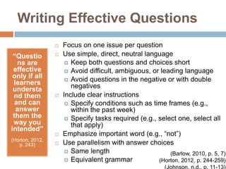Creating an Effective Survey Instrument | PPT