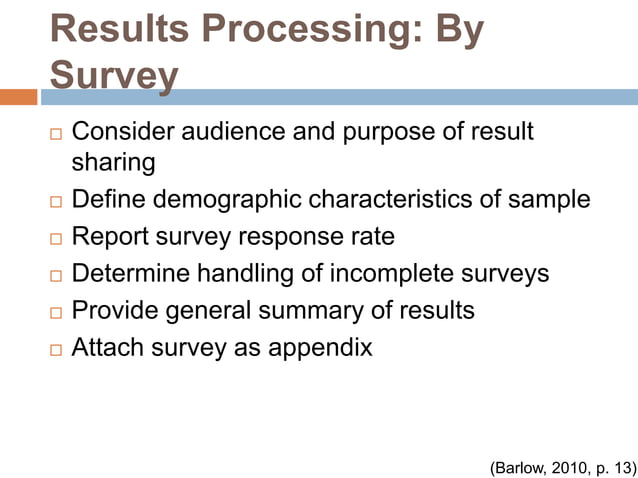 Creating an Effective Survey Instrument | PPT