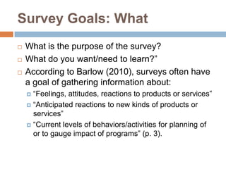 Creating an Effective Survey Instrument | PPT