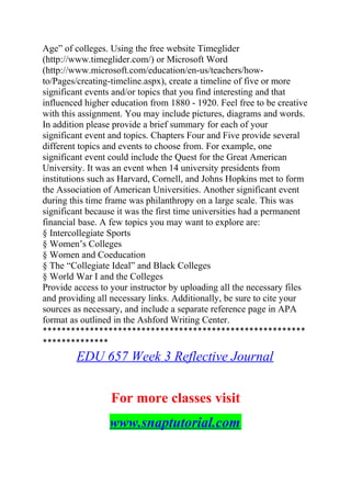 Edu 657 Education Organization / snaptutorial.com