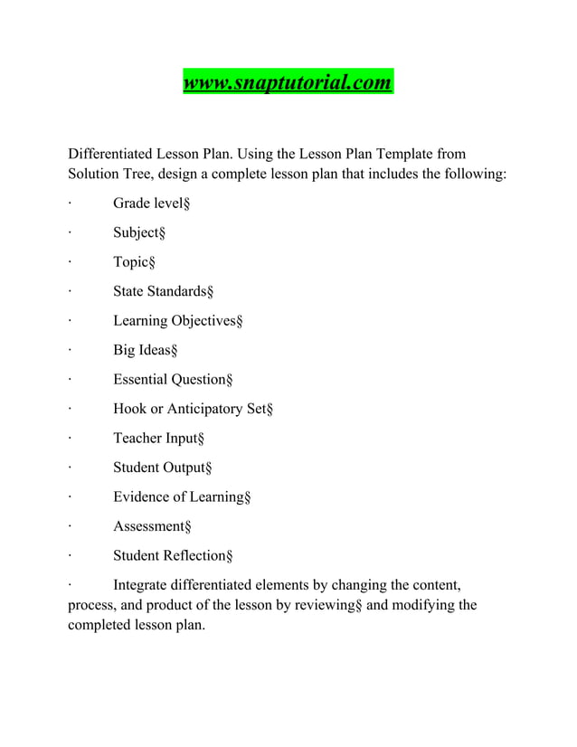 Edu 677 Massive Success / snaptutorial.com