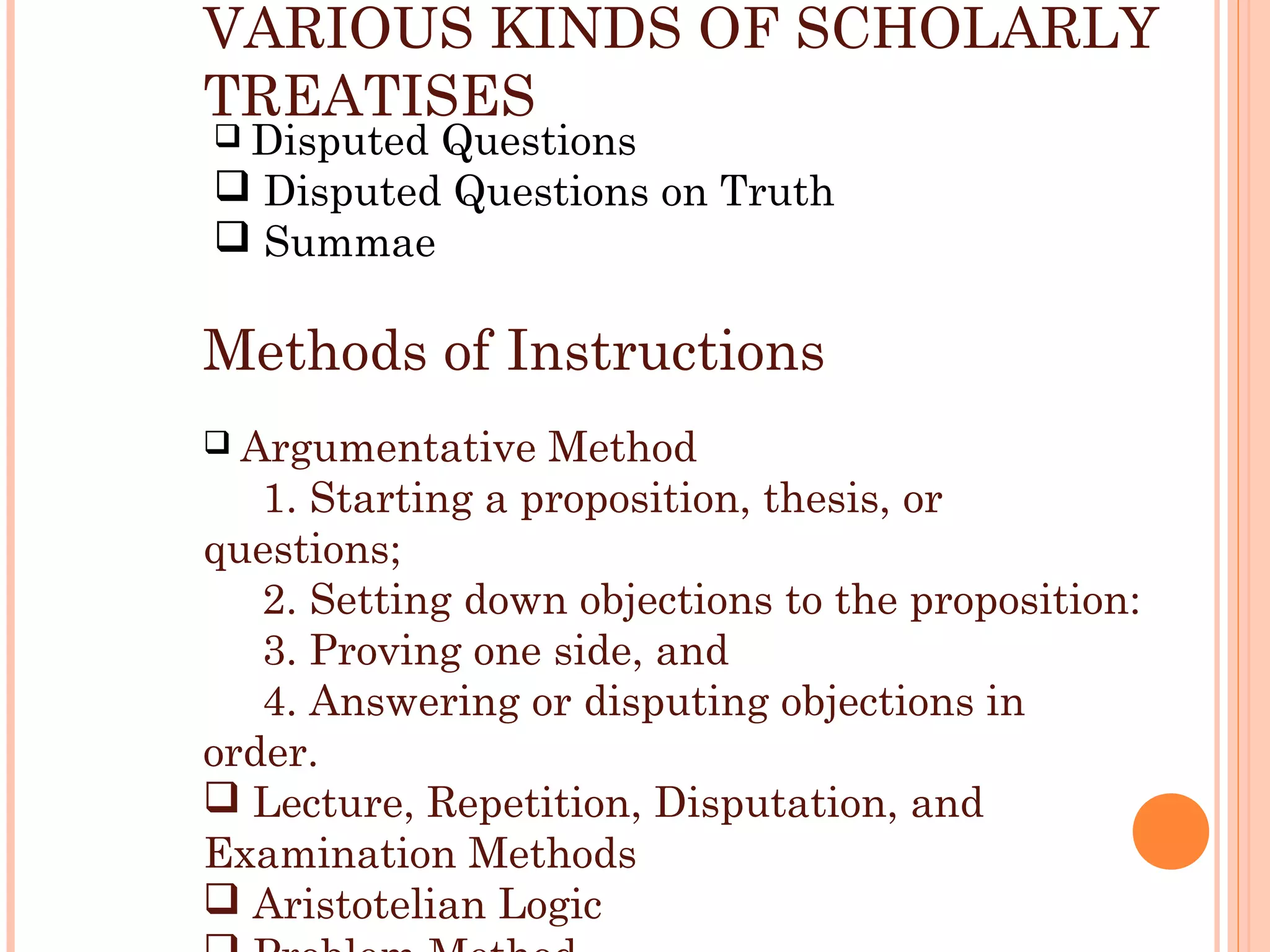 CHAPTER 5 MONASTICISM, SCHOLASTICISM, CHIVALRY, THE GUILD SYSTEM OF ...