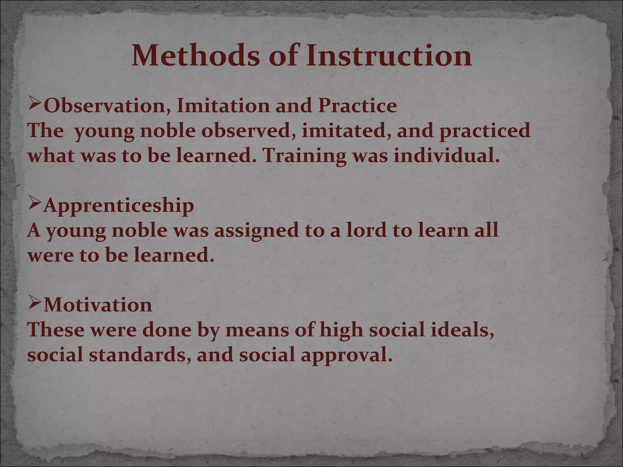 CHAPTER 5 MONASTICISM, SCHOLASTICISM, CHIVALRY, THE GUILD SYSTEM OF ...