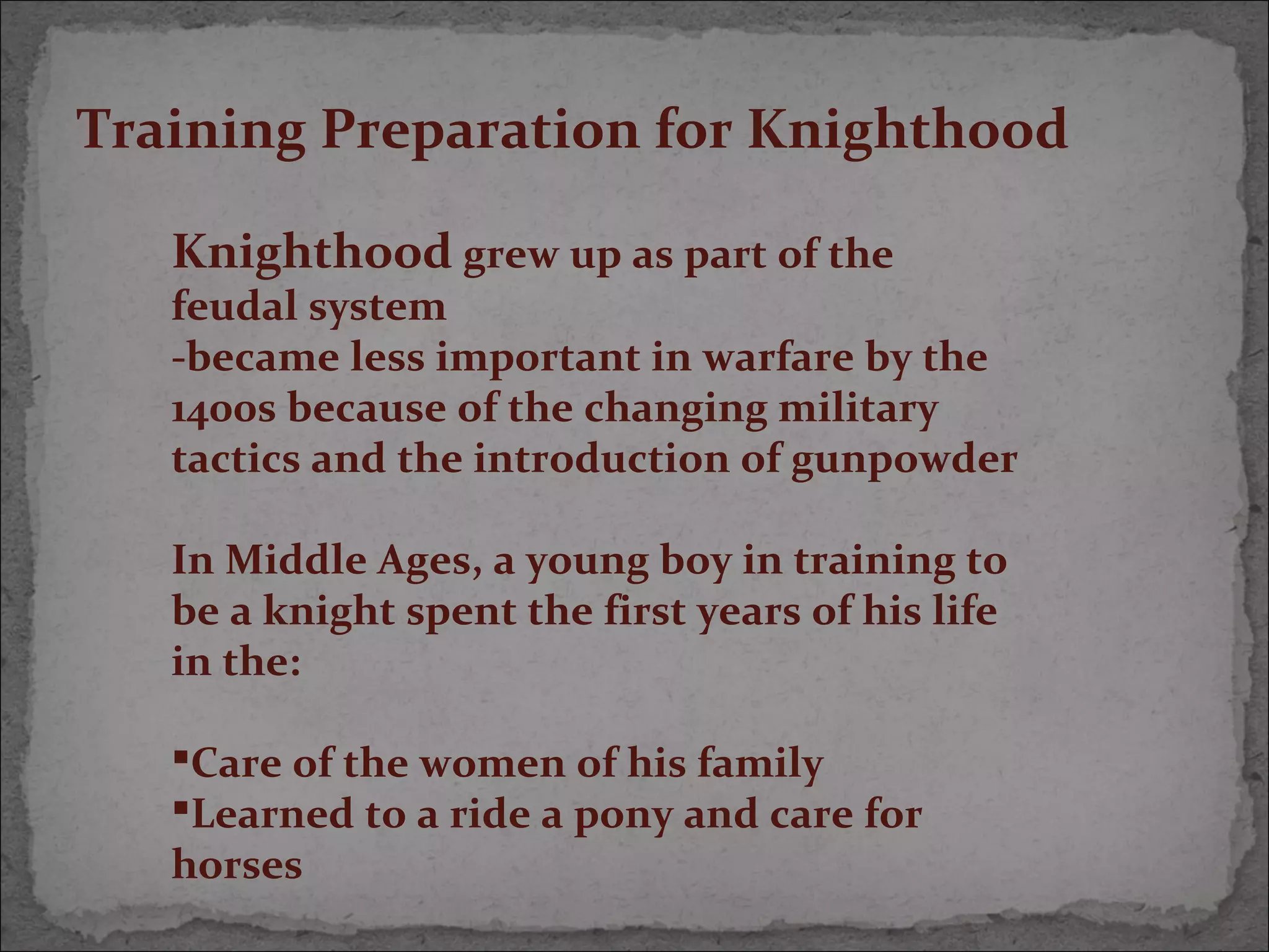 CHAPTER 5 MONASTICISM, SCHOLASTICISM, CHIVALRY, THE GUILD SYSTEM OF ...