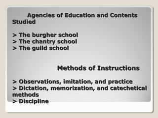 CHAPTER 5 MONASTICISM, SCHOLASTICISM, CHIVALRY, THE GUILD SYSTEM OF ...