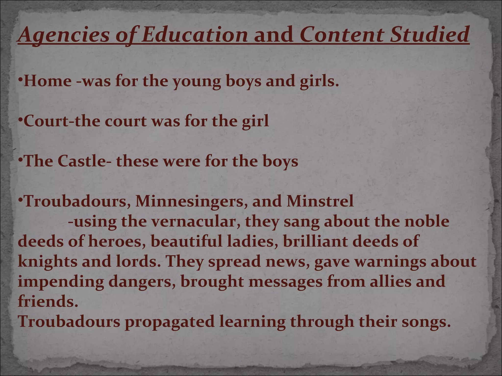 monasticism,scholasticism,chivalry and the guild system | PPT | Christianity | Religion ...