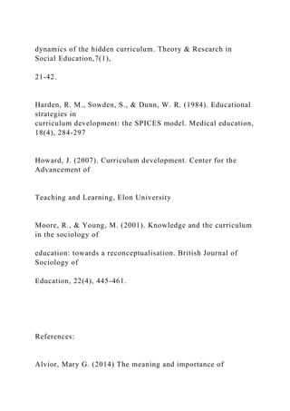 EDU734 Teaching and Learning Environment Week 5.docx