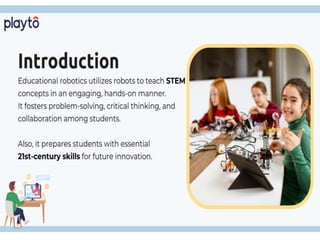 Eduactional Robotics PPT | PPT