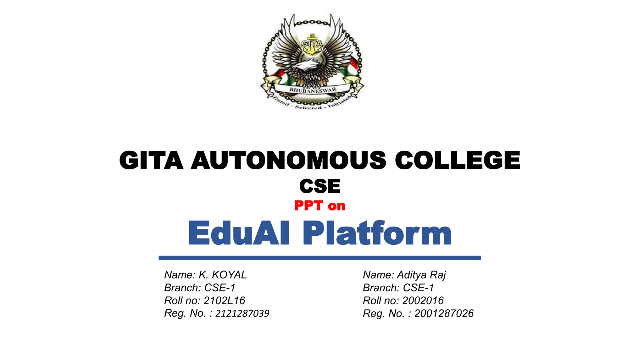EduAI - E learning Platform integrated with AI | PPTX