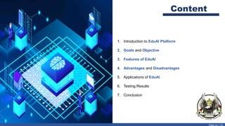 EduAI - E learning Platform integrated with AI | PPTX