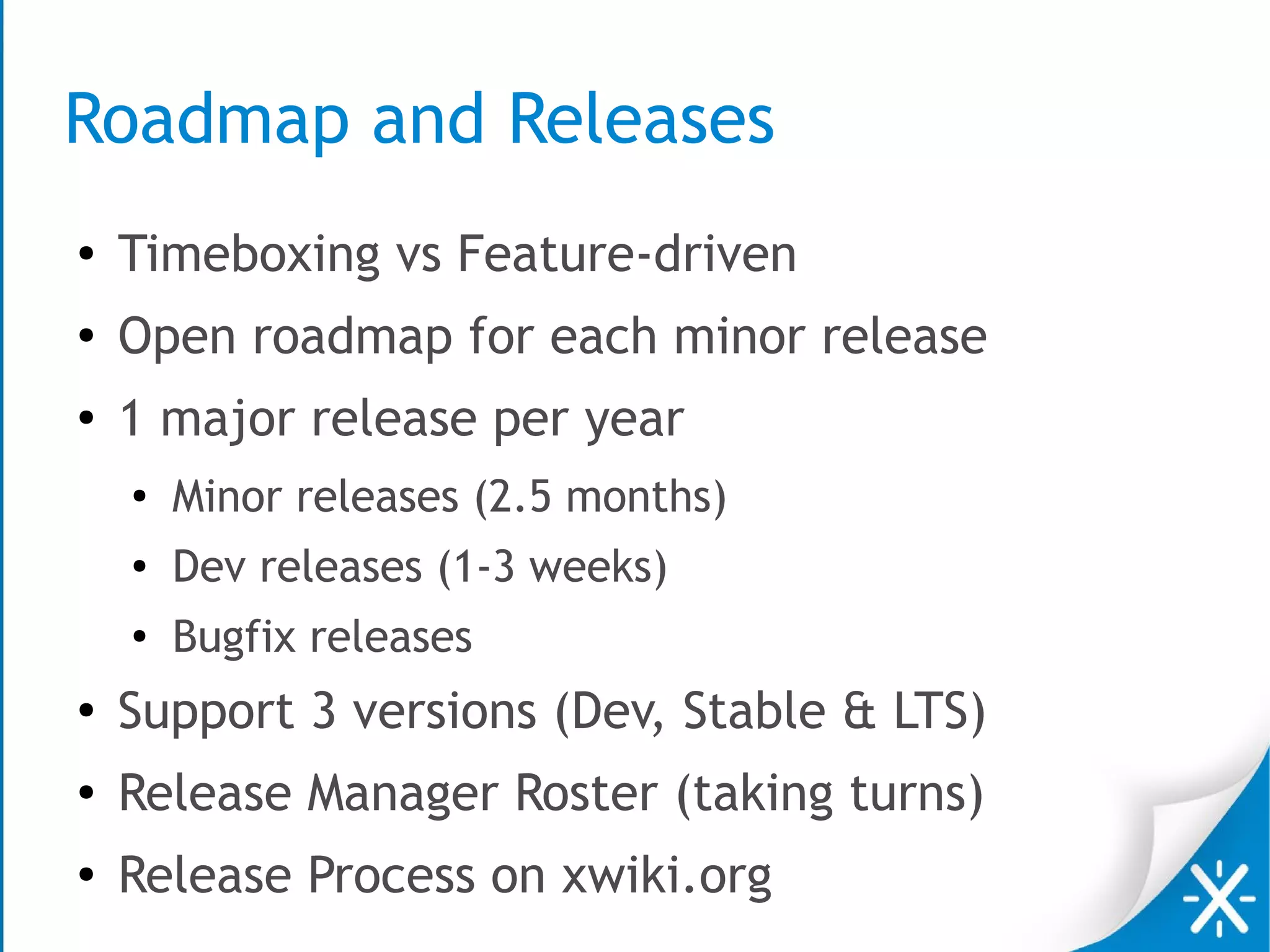 XWiki's Development Process | ODP