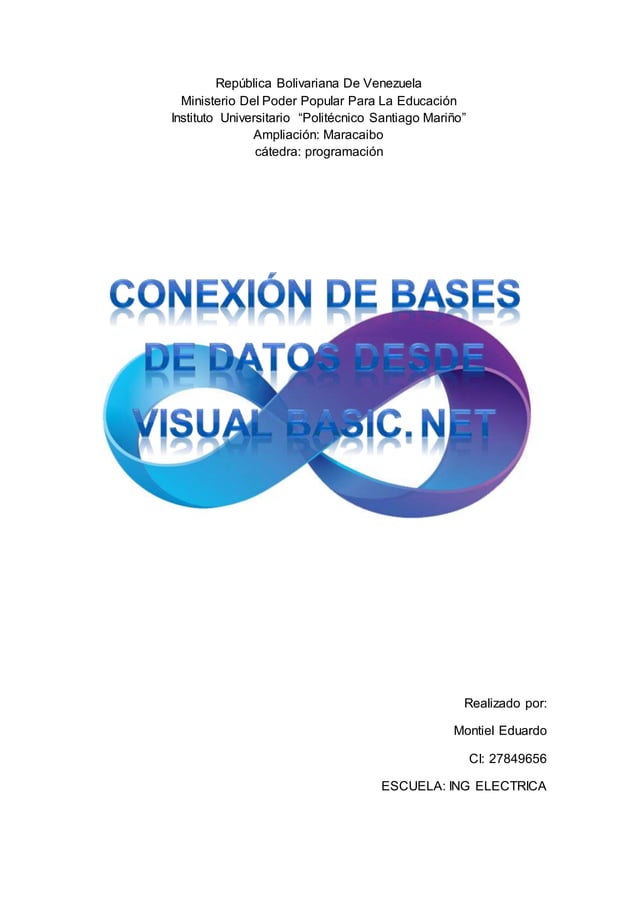 Conexion De Bases De Datos A Visual Basicnet