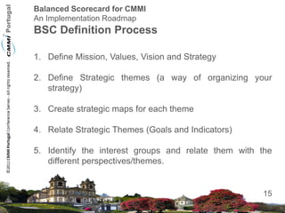 Balanced Scorecard for CMMI Implementations - Eduardo Espinheira e Paula Gomes | PDF