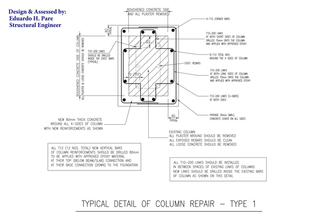 RCC COLUMNS REPAIR/STRENGTHENING DETAILS | PDF