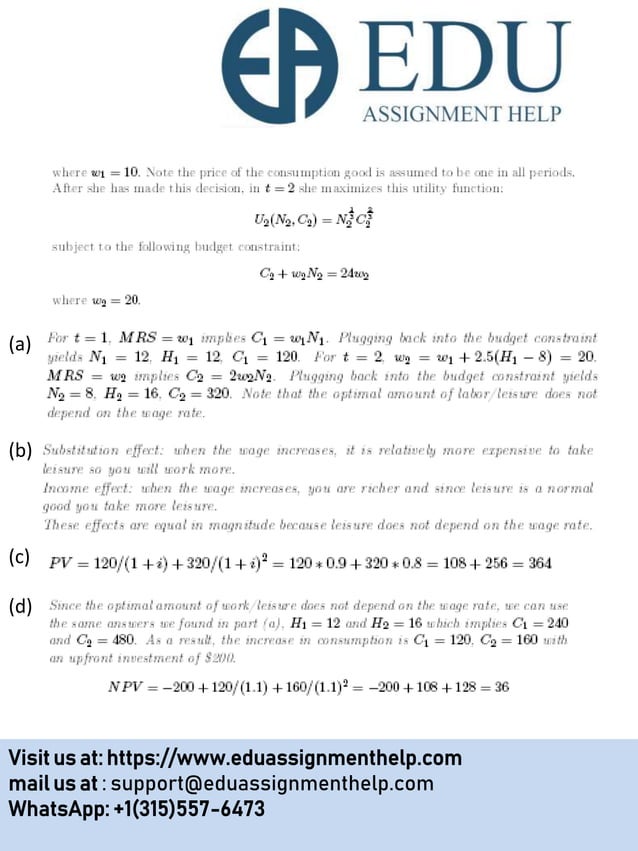 Principles of Microeconomics - Edu Assignment Help | PPTX | Business Accounting & Finance | Business