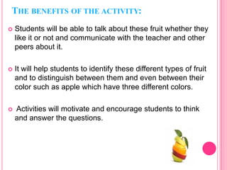Fruit ppt for 6-7 aged | PPTX