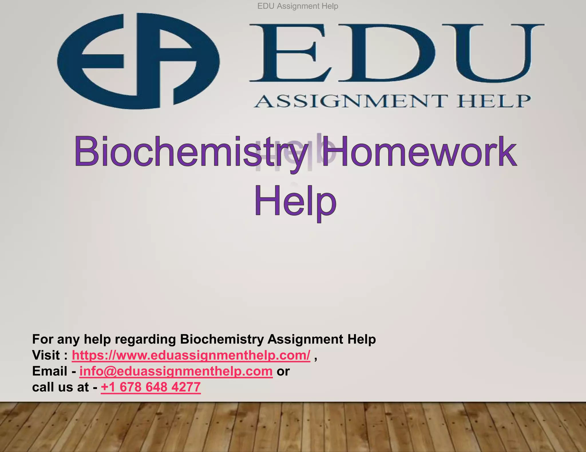 Biochemistry Homework Help | PPTX | Endocrine and Metabolic Diseases | Diseases and Conditions