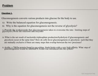 Biochemistry Homework Help | PPTX | Endocrine and Metabolic Diseases ...