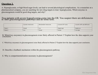 Biochemistry Homework Help | PPTX | Endocrine and Metabolic Diseases ...