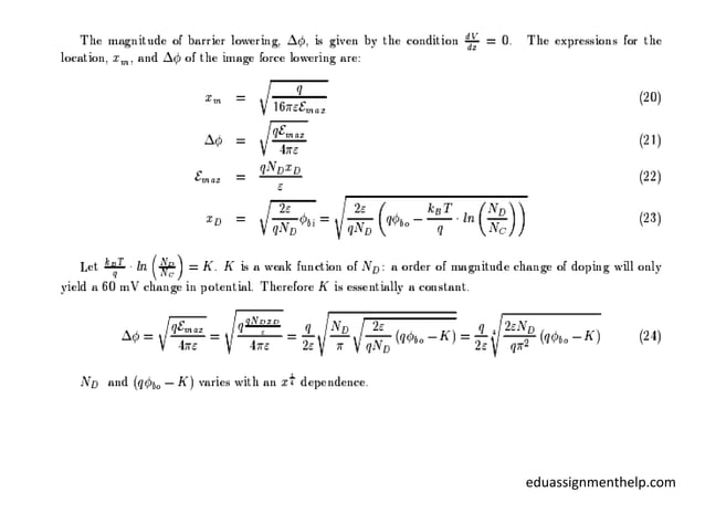 Semiconductor Assignment Help | PPT
