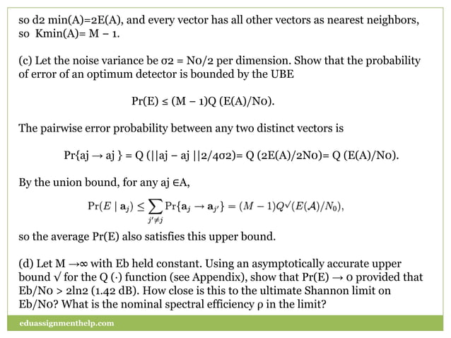 Digital Communication Assignment Help | PPTX