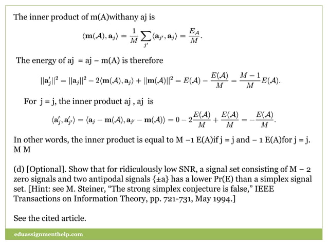 Digital Communication Assignment Help | PPTX
