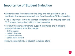 Student Induction in NOW | PPT