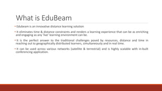 Edubeam Virtual Classroom System | PPTX