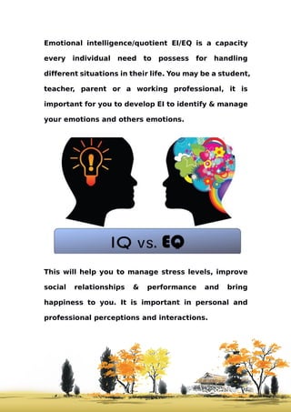 What is Emotional Intelligence quotient? | PDF