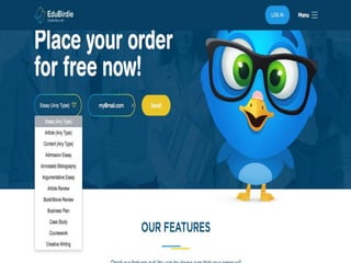 Edubirdie. How to make an order | PPTX