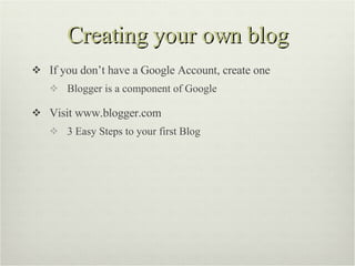 Edublogging | PPT | Free Download