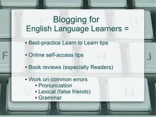 Edu-blogging:widenyourclassroom | PDF | Education