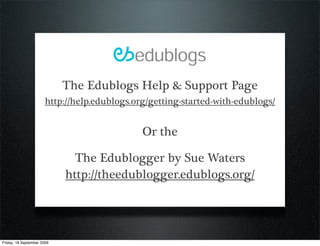 Edublogs | PDF