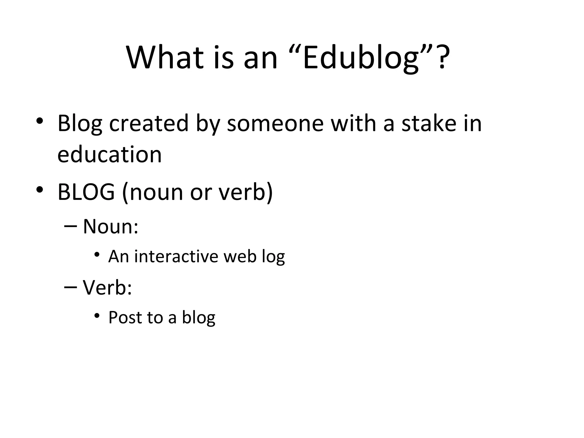 Edublogs | PPT