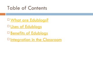 Edublogs PowerPoint | PPT