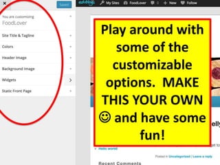 Edublogs tutorial | PPT