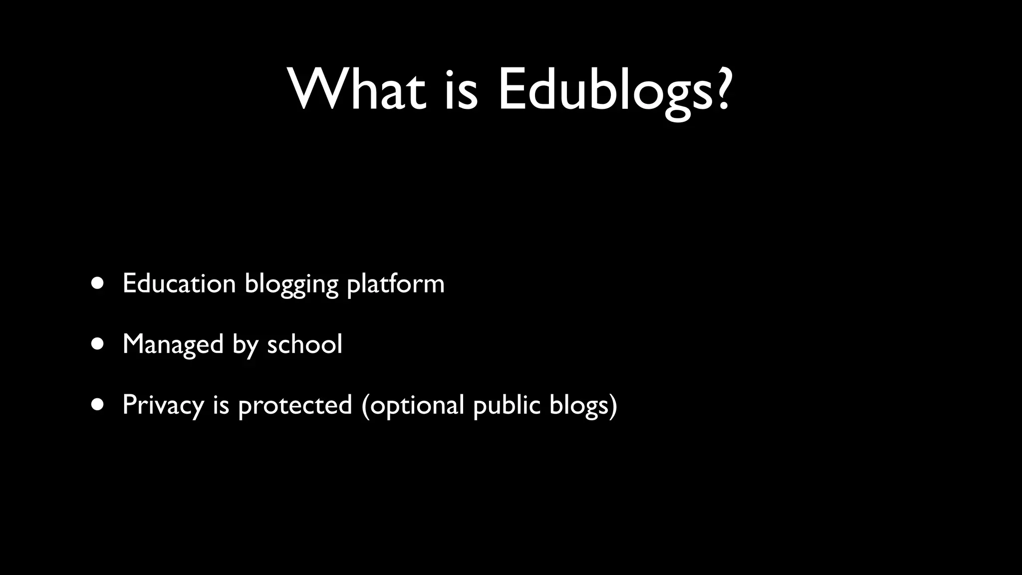 Edublogs For Educators | PPT