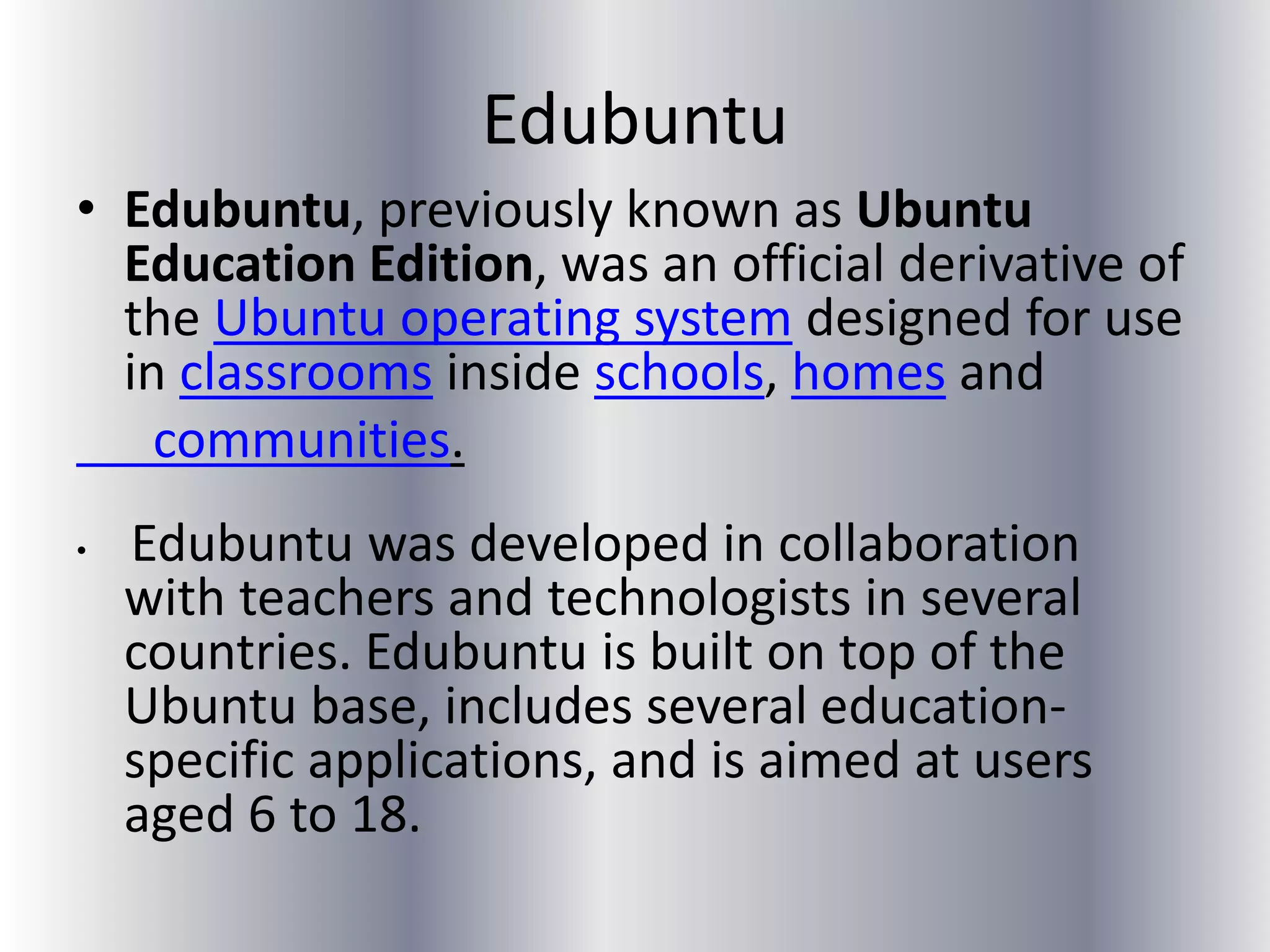 Edubuntu | PPTX