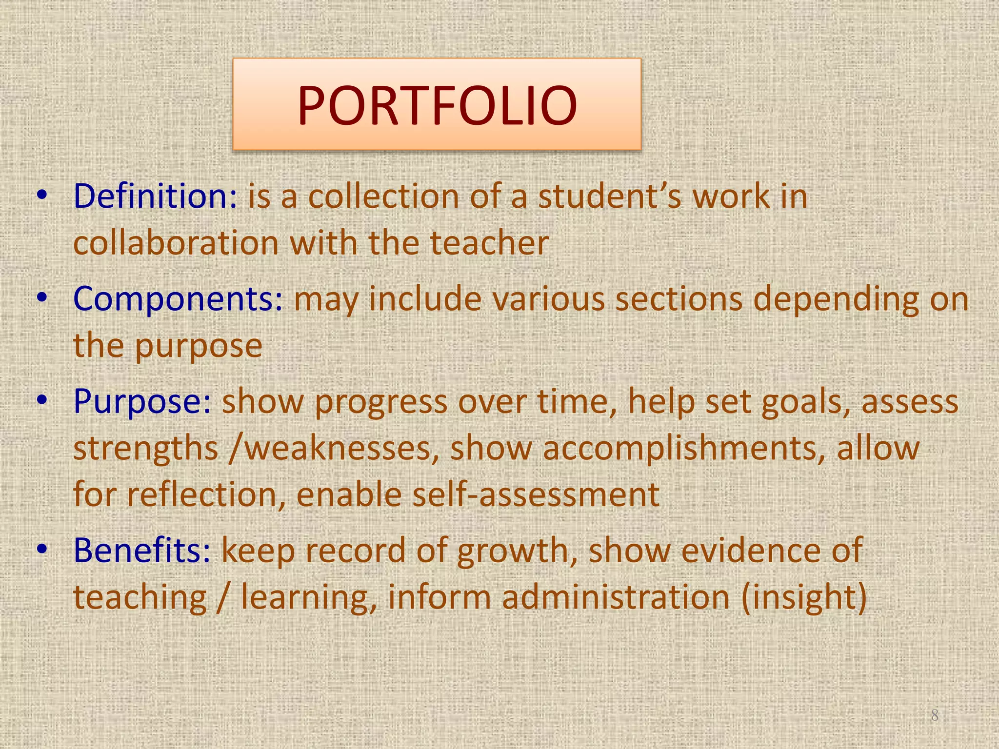 EDUC-1092: Portfolio | PPT
