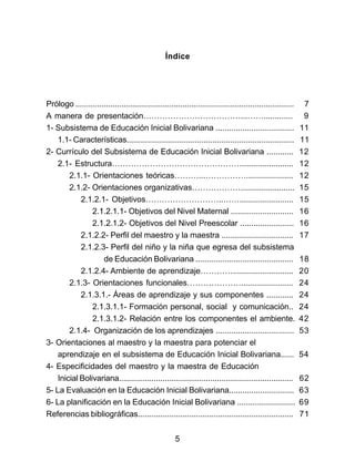 Currículo subsistema Educación Inicial Bolivariana | PDF