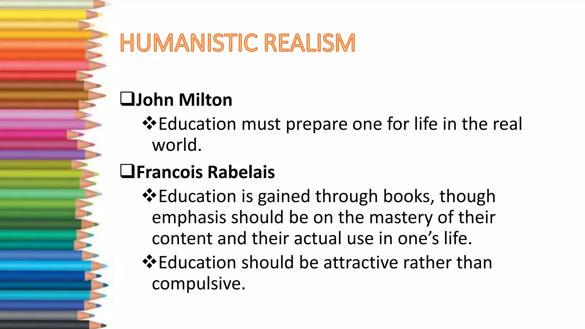 REALISM IN EDUCATION | PPTX