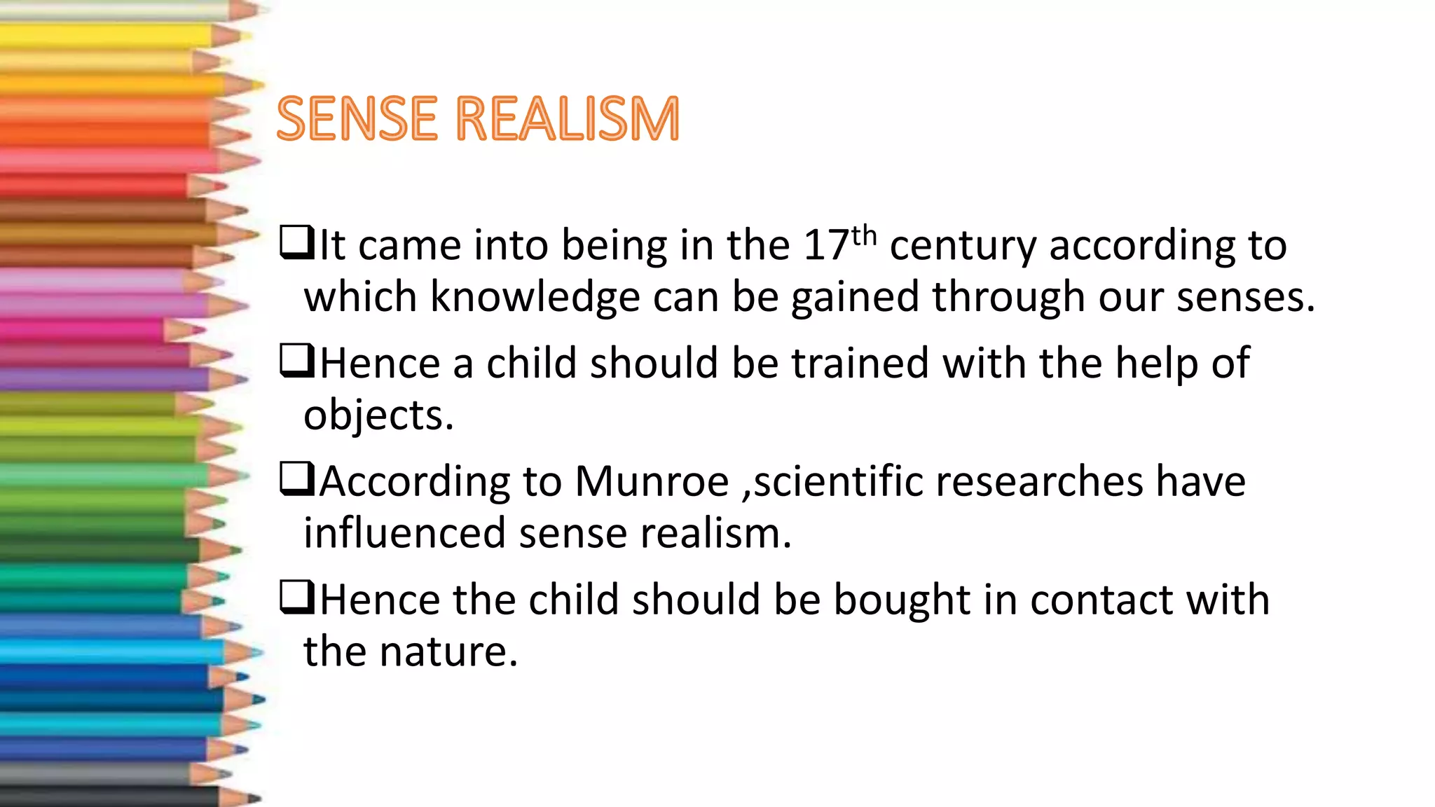 REALISM IN EDUCATION | PPTX