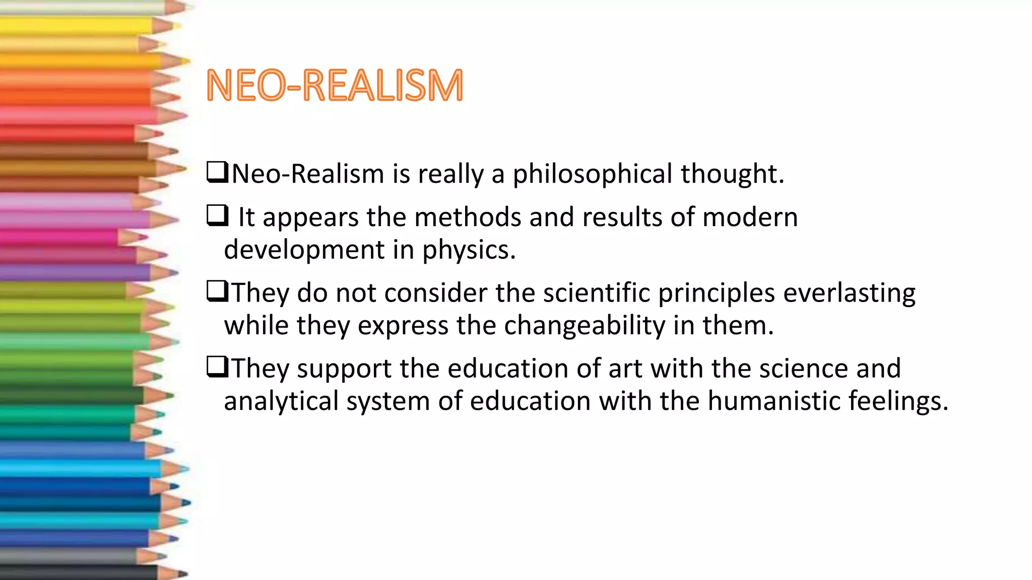 REALISM IN EDUCATION | PPTX